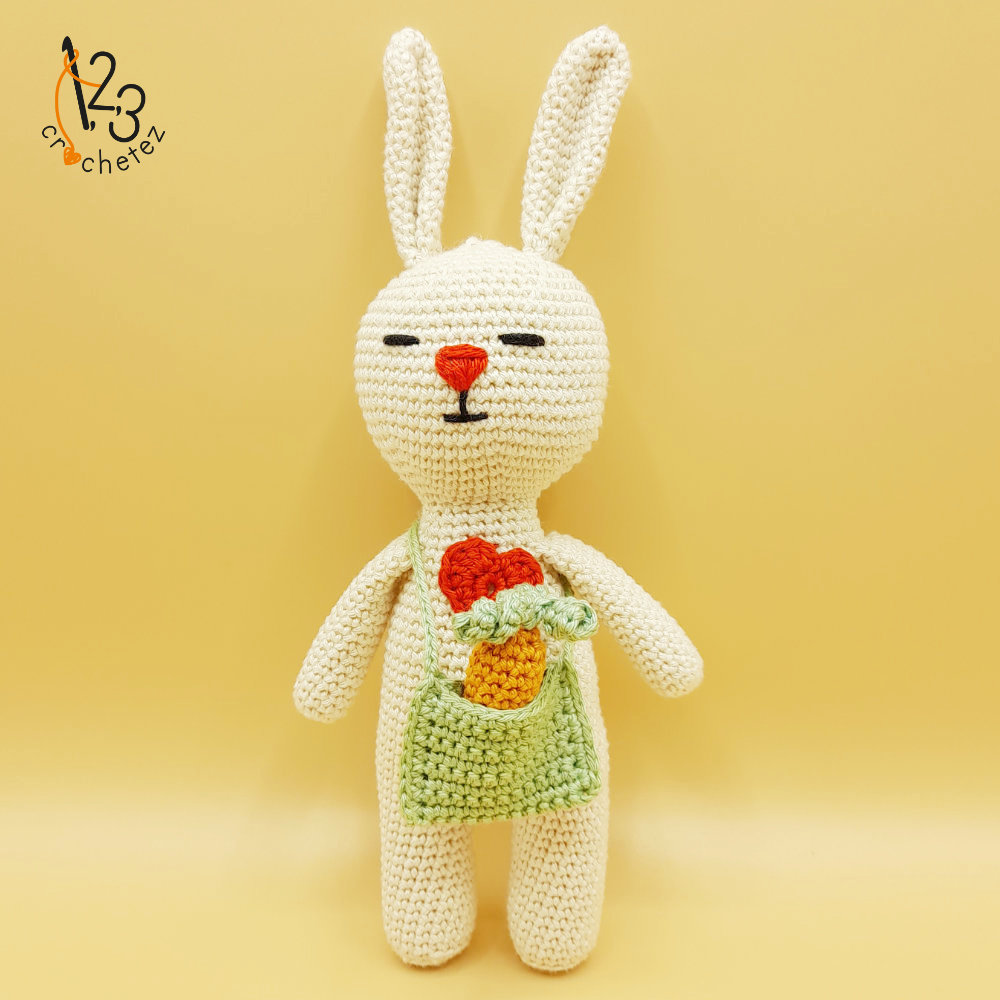 Panpan, le lapin et Perle, la lapine au crochet. - 123Crochetez
